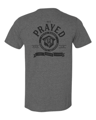 *SOS.25 Neh 4:9 Dark Grey T SMALL